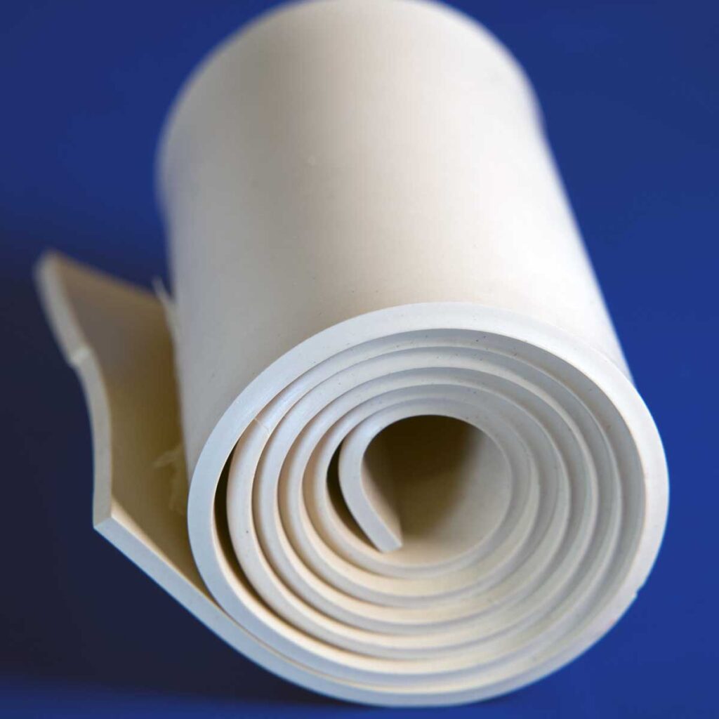 Natural Rubber Sheet – Shotblast – Natural/Tan - Rocket Rubber